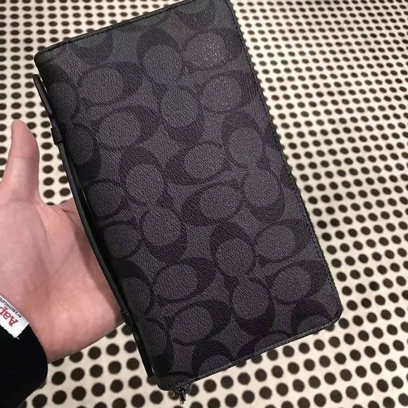 Coach | Bags | Coach Double Zip Travel Organizer In Signature Canvas ...